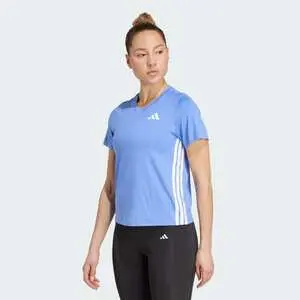 Adidas Striped Performance Tops For Women