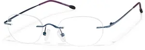 Zenni Oval Eyeglasses - Blue