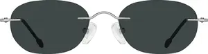 Zenni Oval Eyeglasses - Metallic Gray