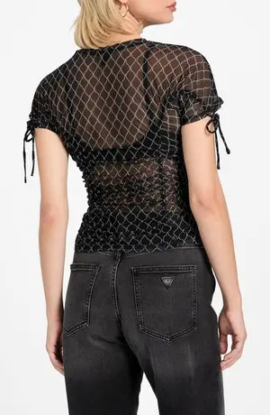 Guess Chain Mesh Top