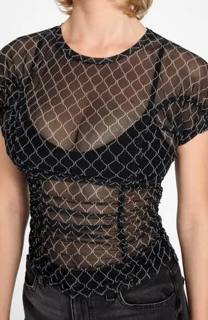Guess Chain Mesh Top
