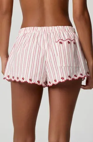 FLORENCE BY MILLS Cherry Stripe Sleep Shorts