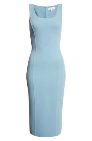Michael Kors Stretch Wool Blend Crepe Sheath Dress