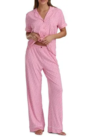 Splendid Short Sleeve Pajamas - Heart Geo