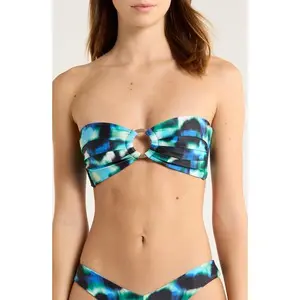 KULANI KINIS Strapless Bandeau Bikini Top - Ocean Mischief