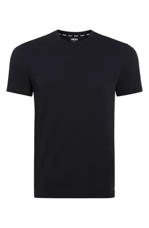Dkny 3-pack Stretch Cotton Crewneck T-shirts - Black