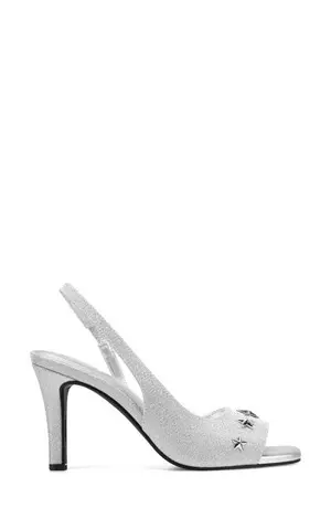 Dkny Star Accent Slingback Sandal - Silver