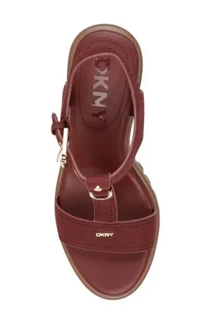 Dkny Ankle Strap Sandal - Brick