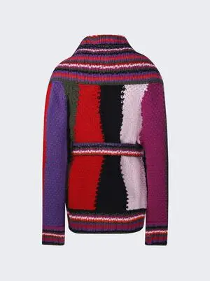 Emilio Pucci Oversized Colorblock Wool Cardigan - Multi