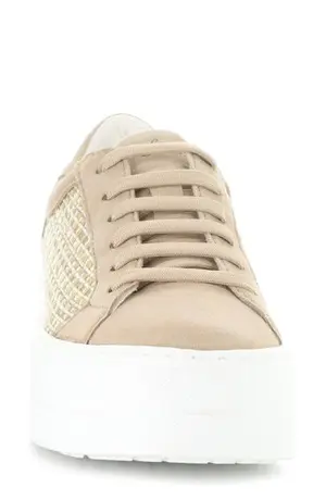 BOS. & CO. Lace-up Platform Sneakers - Almondine