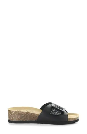 BOS. & CO. Lyra Wedge Slide Sandal - Nero
