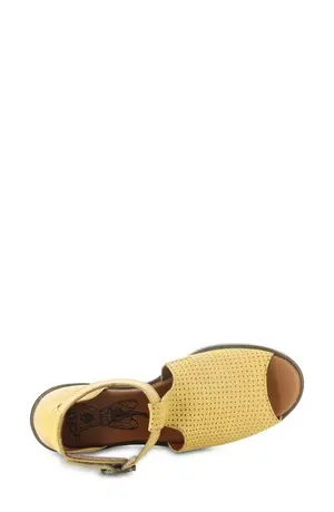 Fly London Lemo Ankle Strap Platform Wedge Sandal - Bumblebee