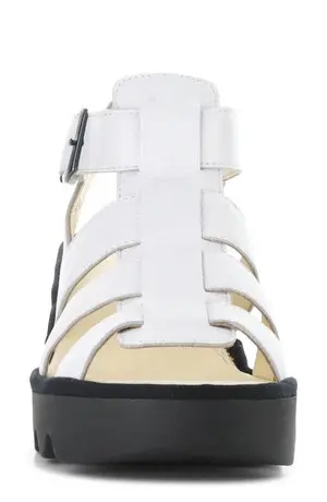 Fly London Terf Lug Sole Sandal - White