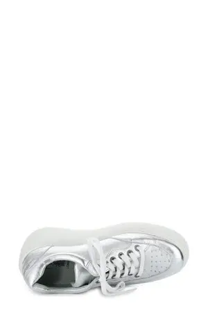 Fly London Derk Platform Wedge Sneakers - 002 Silver