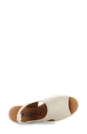 Fly London Liku Slingback Platform Wedge Sandal - Taupe