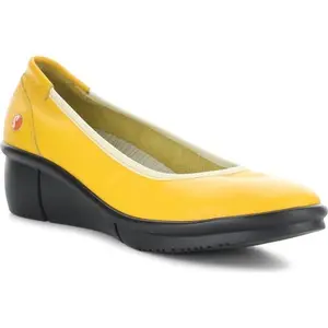 Fly London Platform Wedge Pumps - Yellow