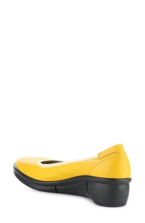Fly London Platform Wedge Pumps - Yellow