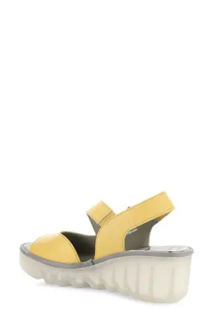 Fly London Basy Slingback Platform Wedge Sandal - Bumblebee