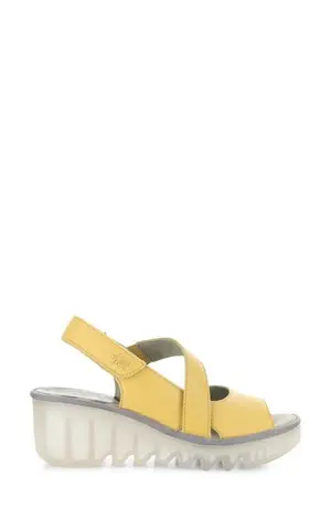 Fly London Basy Slingback Platform Wedge Sandal - Bumblebee