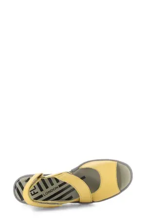 Fly London Basy Slingback Platform Wedge Sandal - Bumblebee