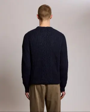 LYLE & SCOTT Ribbed Cable Knit Long Sleeve Sweater