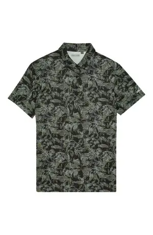 LYLE & SCOTT Golf Digital Floral Polo Shirt - Jet Black