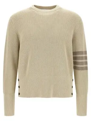 Thom Browne 4-bar Cotton Sweater