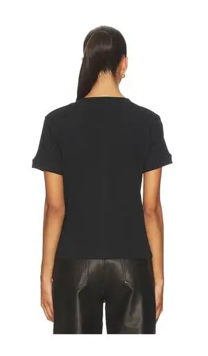 EB DENIM Henry V Neck Tee