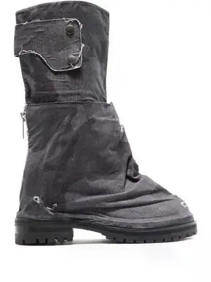 424 Dragonrider Biker Boots - Grey