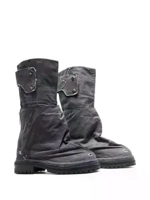 424 Dragonrider Biker Boots - Grey