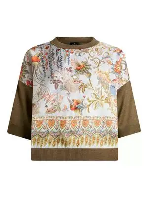 Etro Floral-print Knit Top