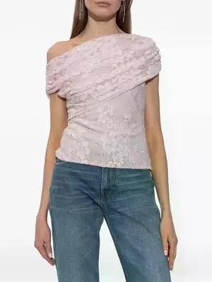 SELF-PORTRAIT Laced Draped Top