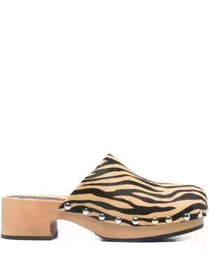SIMONMILLER Rio Zebra-pattern Clogs