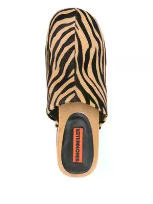 SIMONMILLER Rio Zebra-pattern Clogs