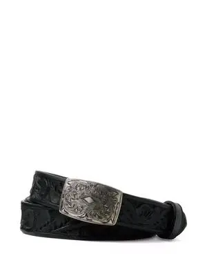 RALPH LAUREN Hand-Tooled Leather Belt