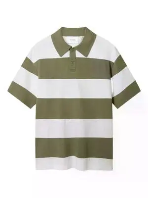 Axel Arigato Striped Polo Shirt - Green