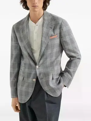 Brunello Cucinelli Notched-lapel Blazer - Grey
