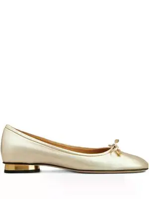 Tod's Gold Tone Flats For Women