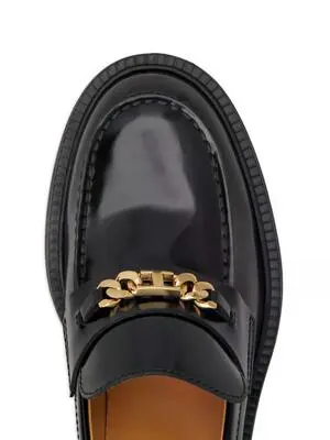 TOD'S Chain-detail Heeled Loafers