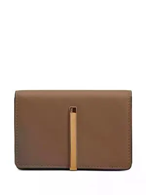 TOD'S Bar-detail Wallet - Brown
