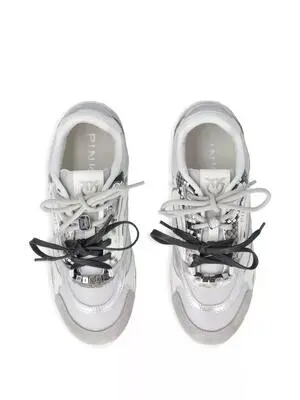 Pinko Logo Lace-up Sneakers - Grey