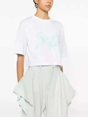 Balmain Cropped T-shirt - White