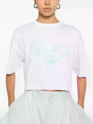 Balmain Cropped T-shirt - White