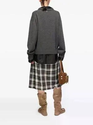 Acne Studios Plaid Midi Skirt