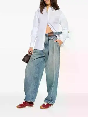 Loewe Pleated Jeans With Belt