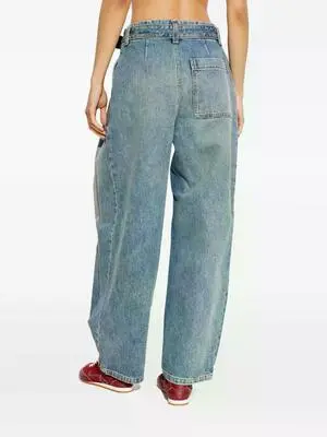 Loewe Pleated Jeans With Belt