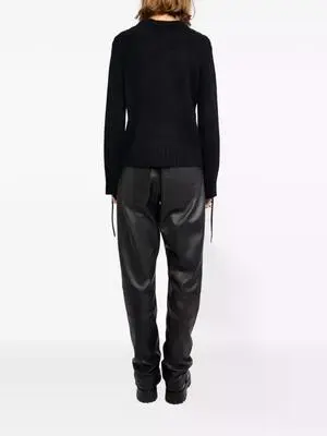 Zadig&Voltaire Malty Sleeve Tie Sweater - Black