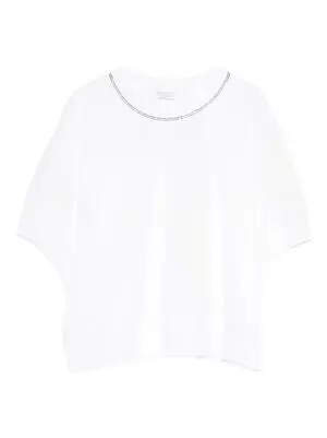 Brunello Cucinelli Embellished T-shirts For Women