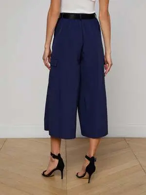 L'Agence Shoda Cropped Wide-leg Pants