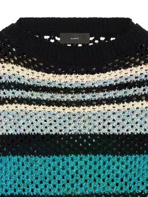 Alanui Open-knit Striped Sweater